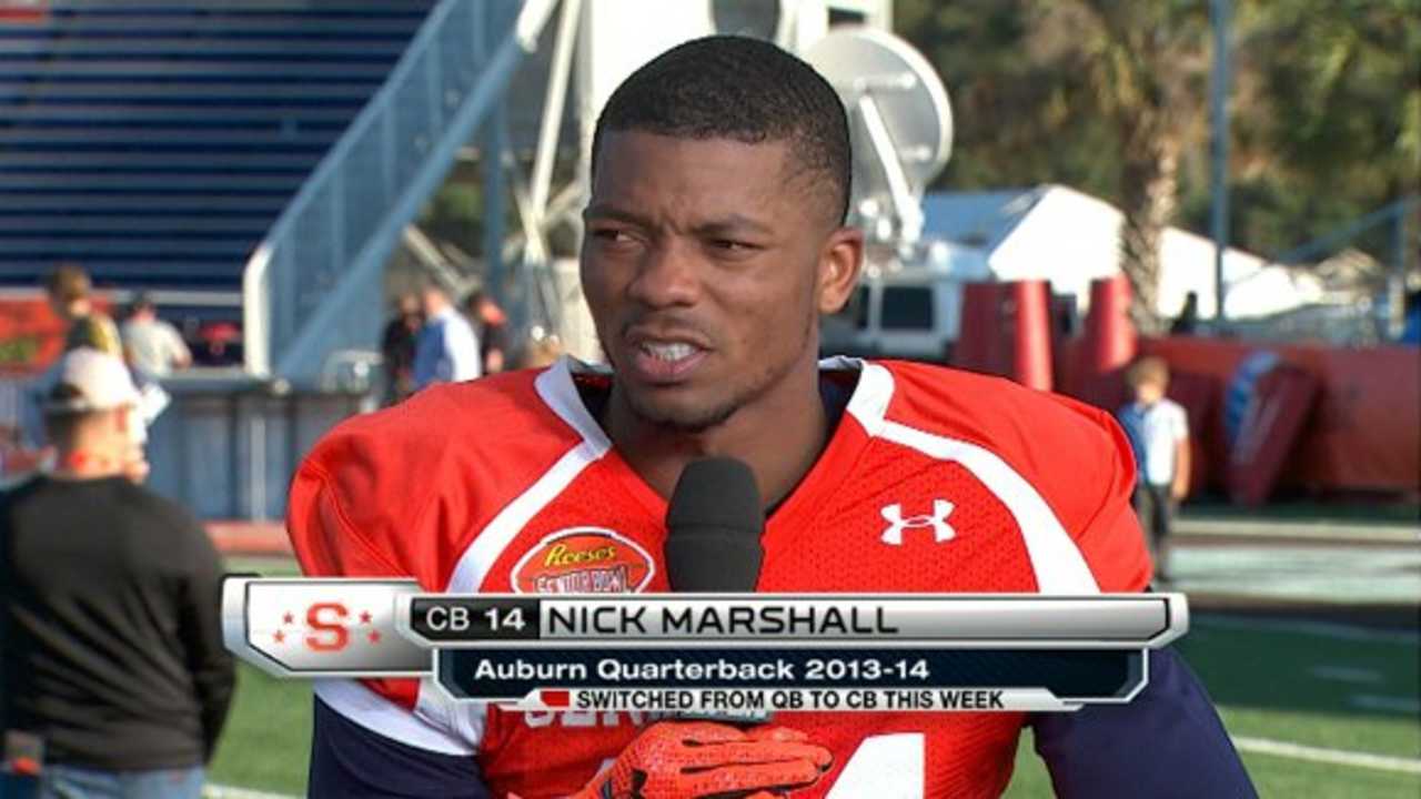 Nick Marshall on switching from quarterback to cornerback