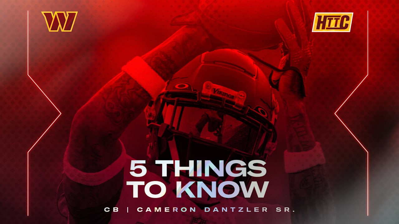 5 things to know about CB Cameron Dantzler Sr.