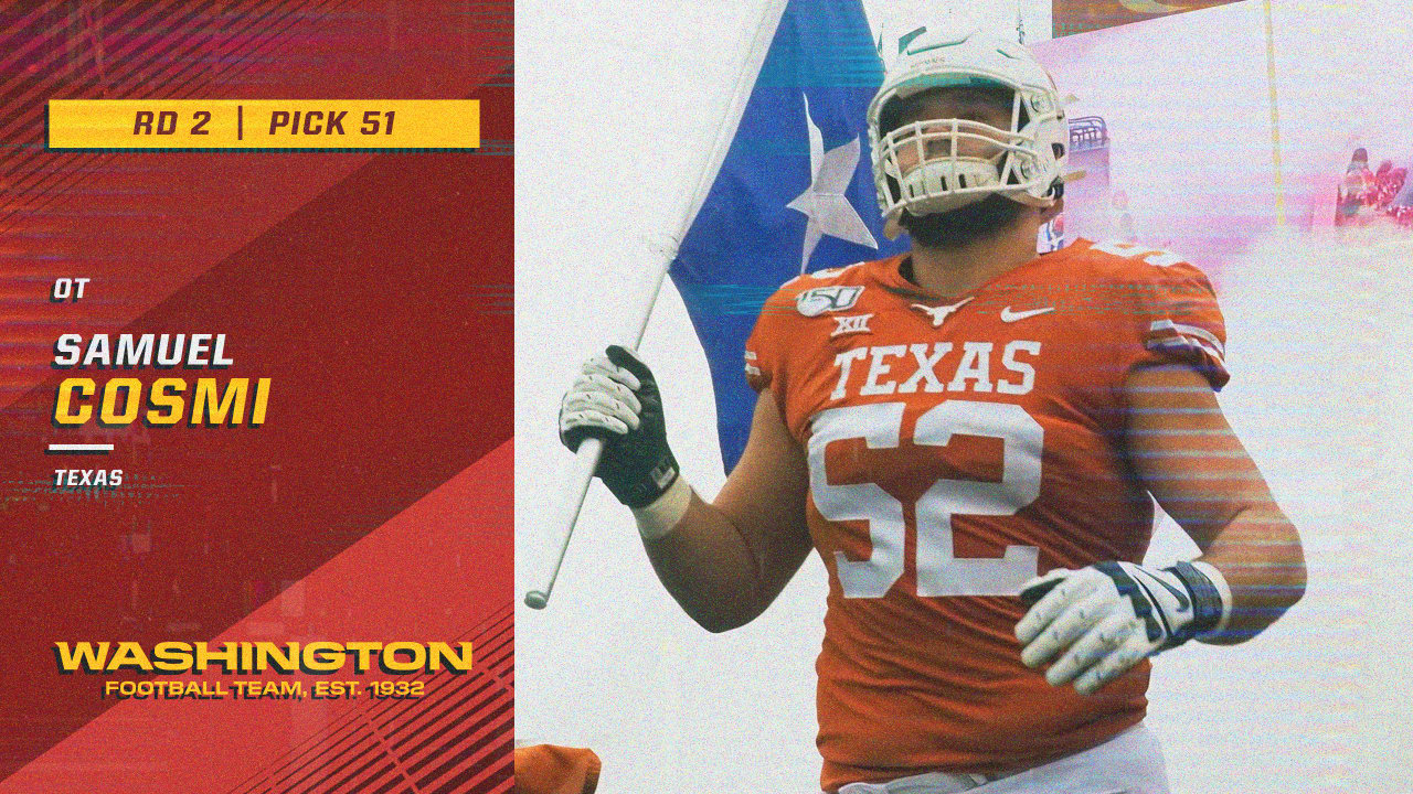 2021 NFL Draft: Tackle Samuel Cosmi, Texas, Round 2, Pick 51