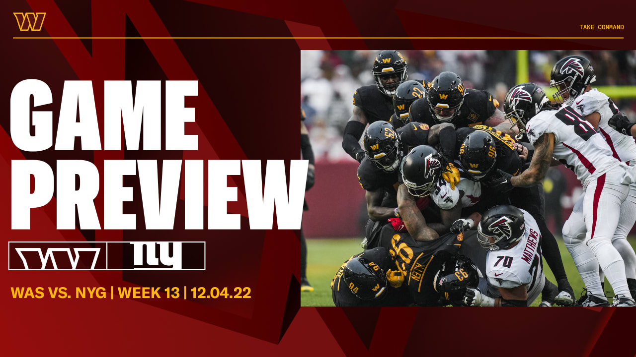Commanders vs. Giants preview | A pivotal battle against the 'G-Men'