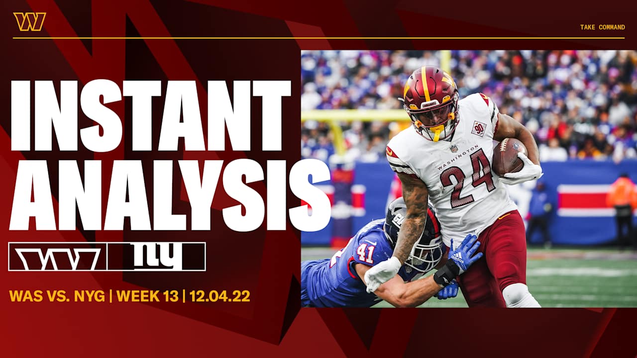 Instant analysis | Commanders and Giants tie, 20-20