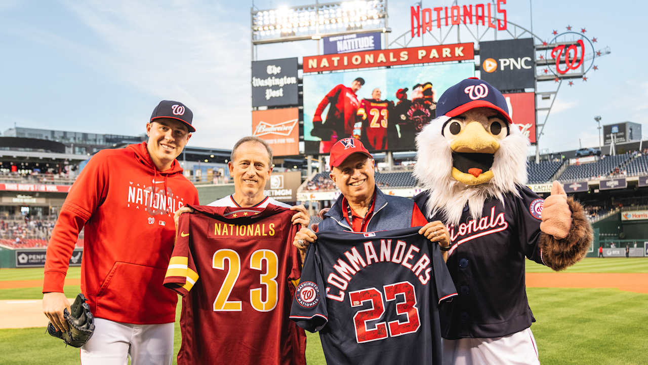 PHOTOS | Josh Harris, Washington Legends, Major Tuddy attend Nationals ...