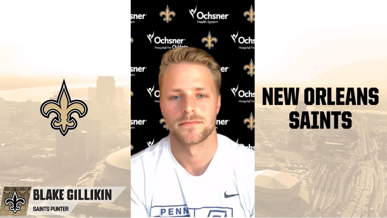 Blake Gillikin Saints 2020 undrafted free agent interview Blake Gillikin Saints 2020 undrafted free agent interview
