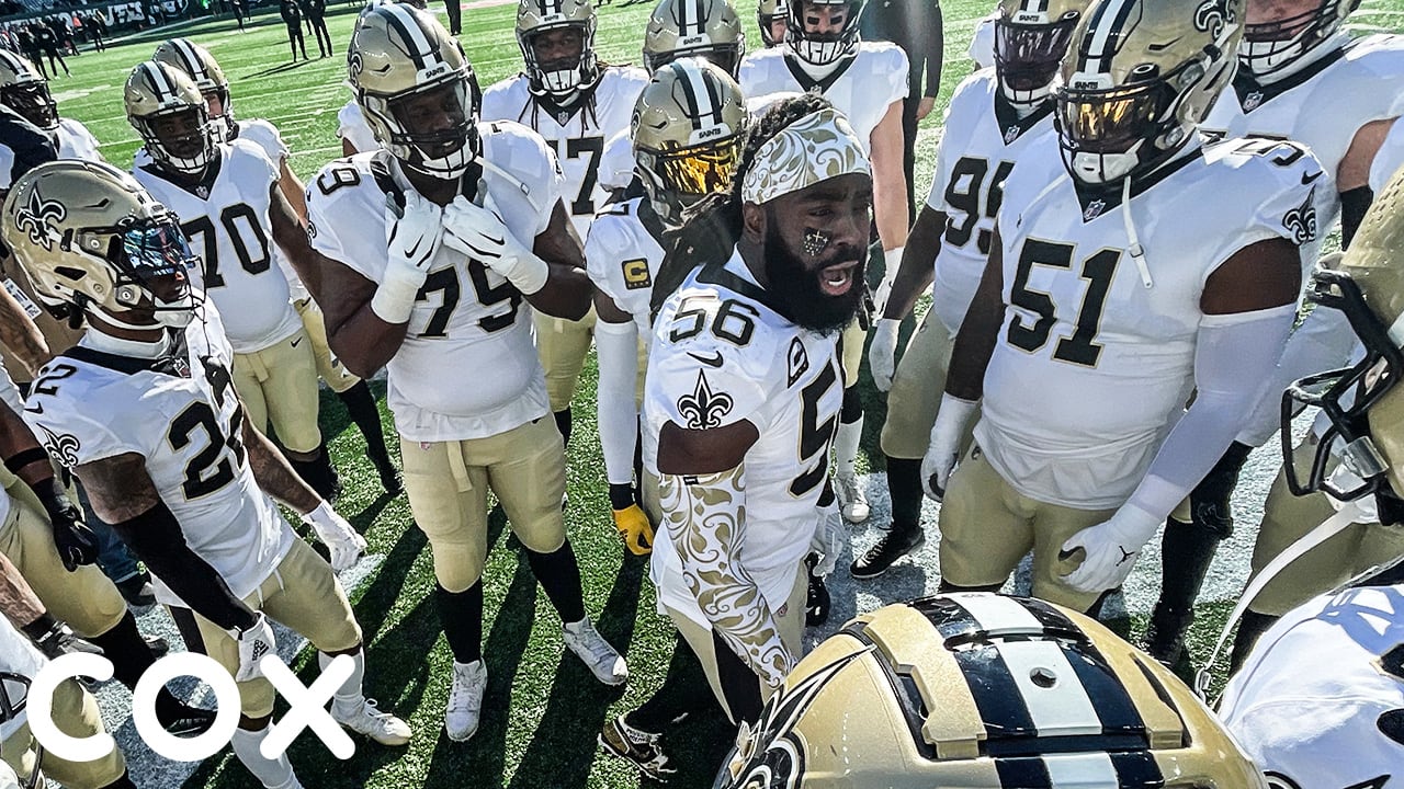 Saints at Jets Pregame Huddle | 2021 NFL Week 14