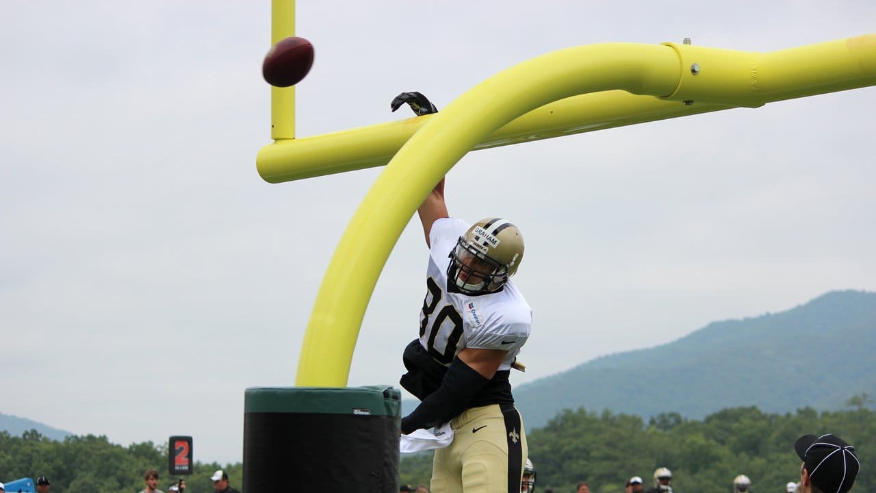 Jimmy Graham's TD and dunk in the scrimmage