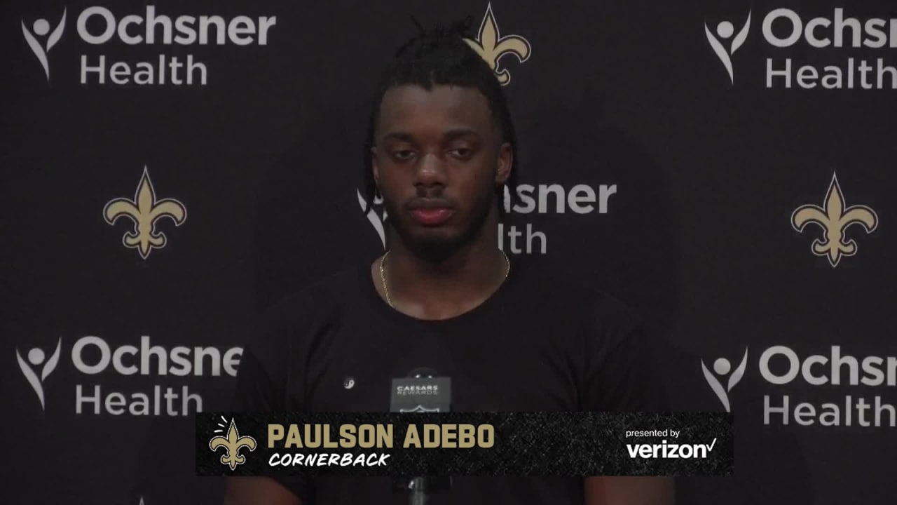 Paulson Adebo on interception in first career game | Saints-Packers ...