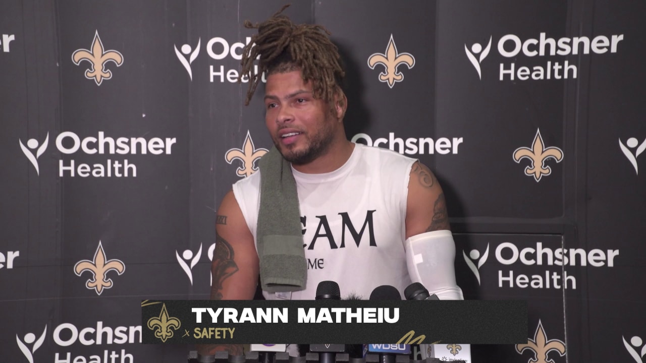 Training Camp 2023: Saints safety Tyrann Mathieu talks Saints Defense ...