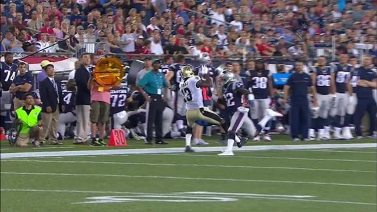 Michael Thomas with the athletic sideline catch