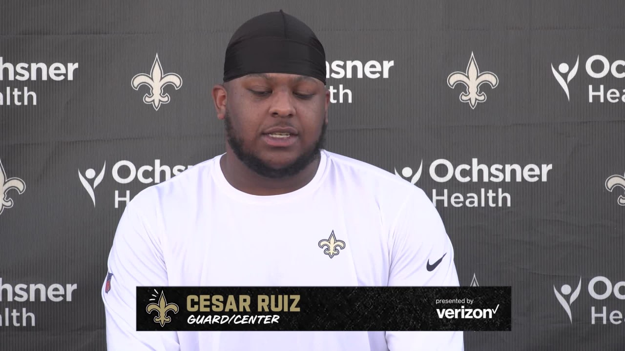 Cesar Ruiz on how the team can execute offensively | Saints Practice 11 ...
