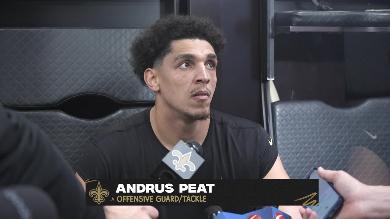 Saints OL Andrus Peat "We just gotta lock in" 10/17/2023