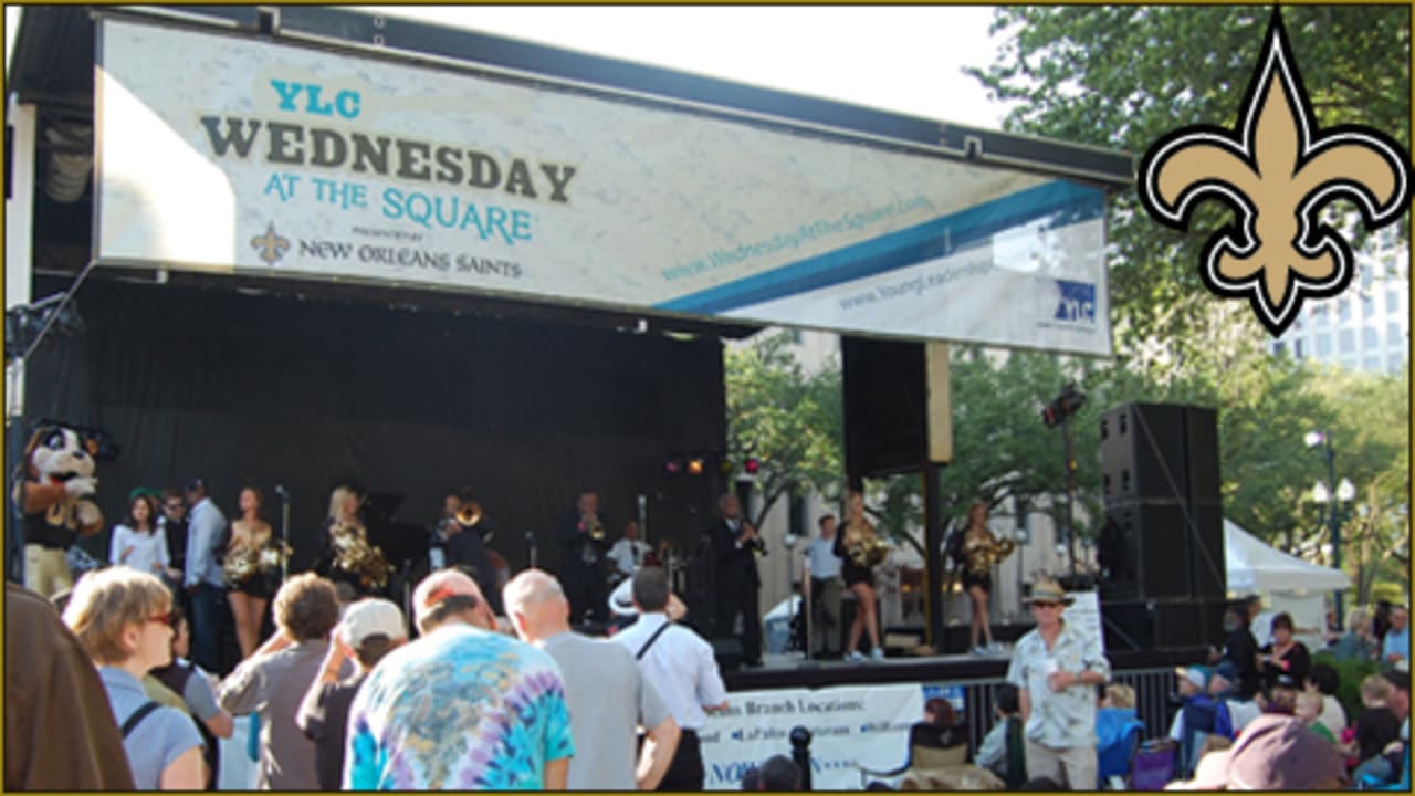 Saints at the Square Kickoff Rally