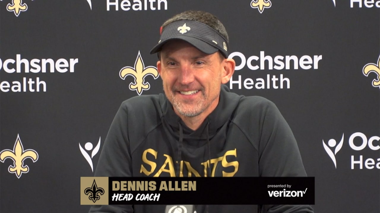 New Orleans Saints head coach Dennis Allen on playing Ravens on MNF ...