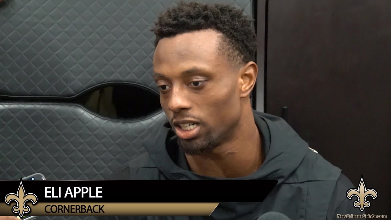 Eli Apple, "I feel a lot more comfortable every week"