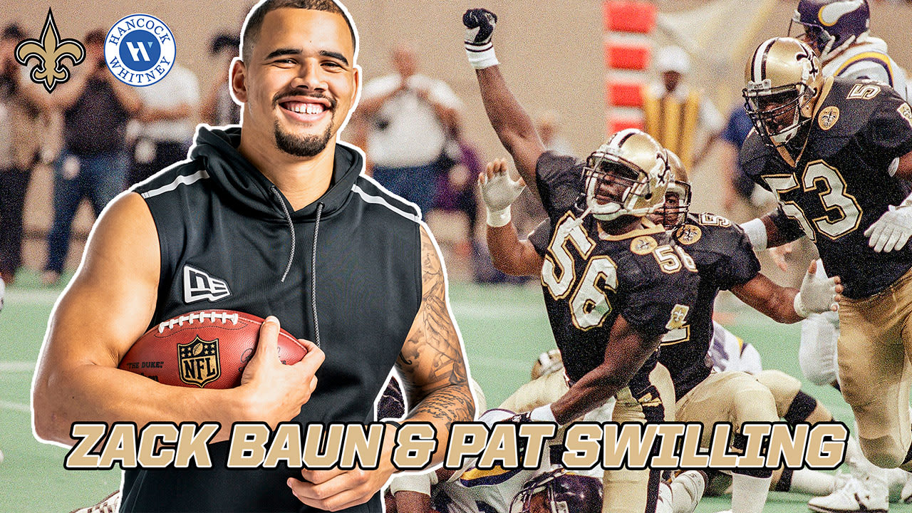 Saints draft pick Zack Baun 1-on-1 interview with Saints Legend Pat ...