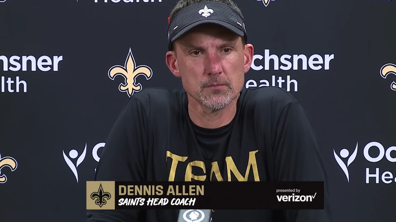 New Orleans Saints head coach Dennis Allen previews Week 10 vs ...