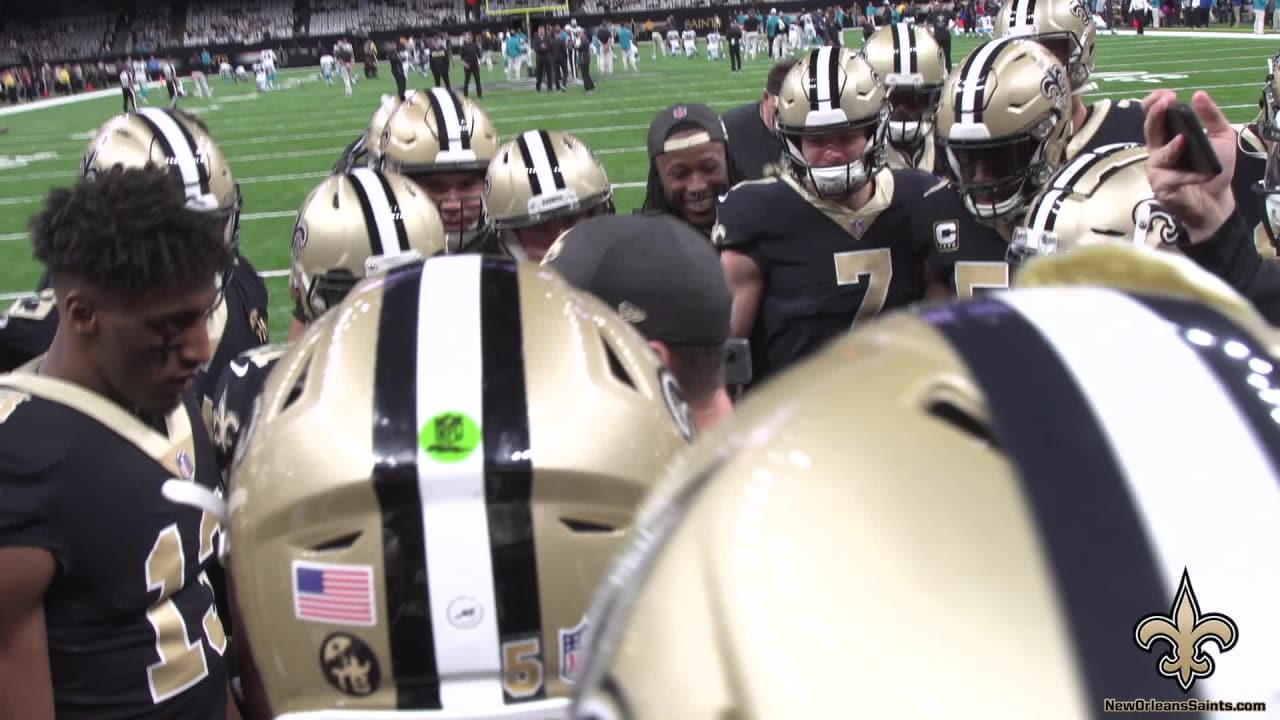Saints Pregame Huddle: Saints vs Panthers