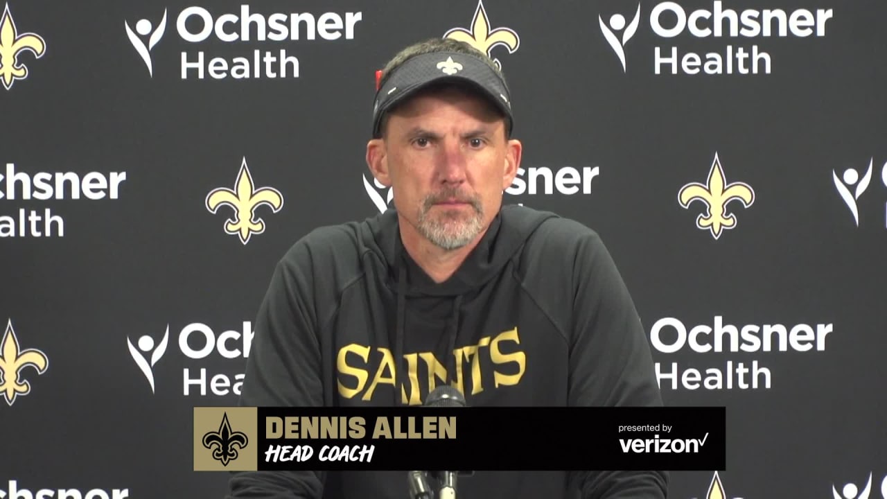 New Orleans Saints head coach Dennis Allen previews Week 17 game vs ...
