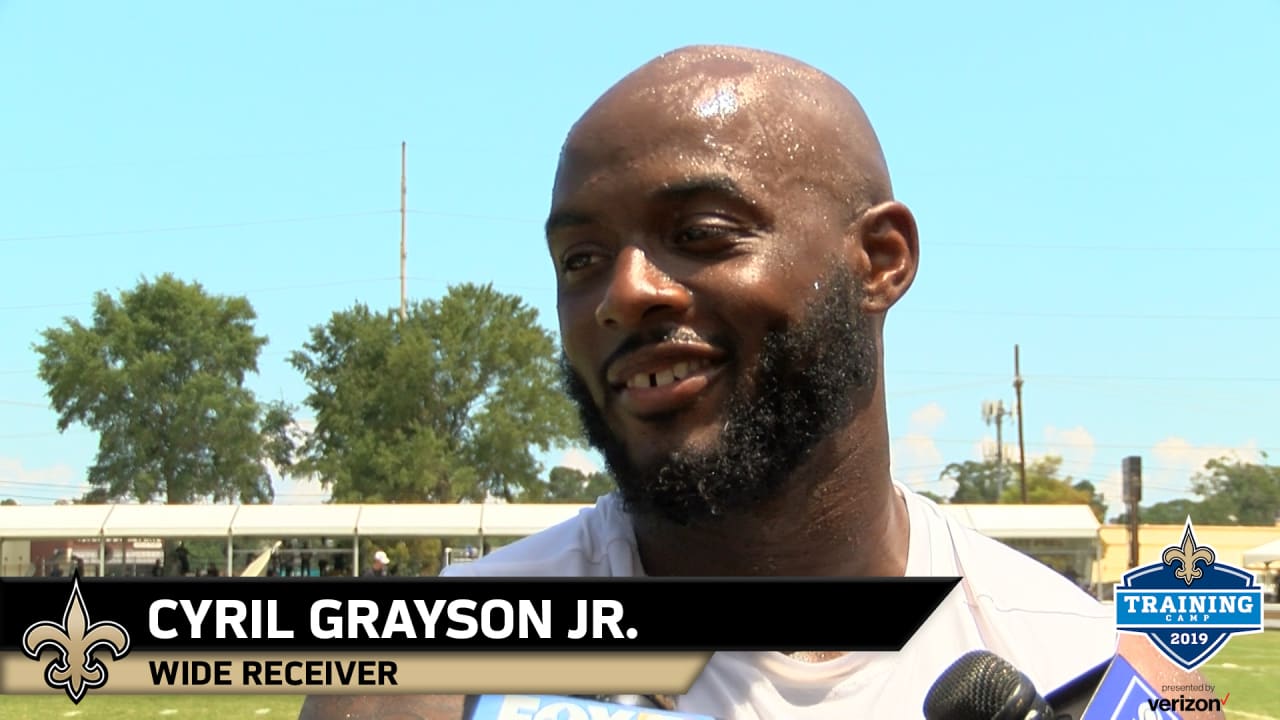 Cyril Grayson Saints Training Camp Media Availability: July 29, 2019