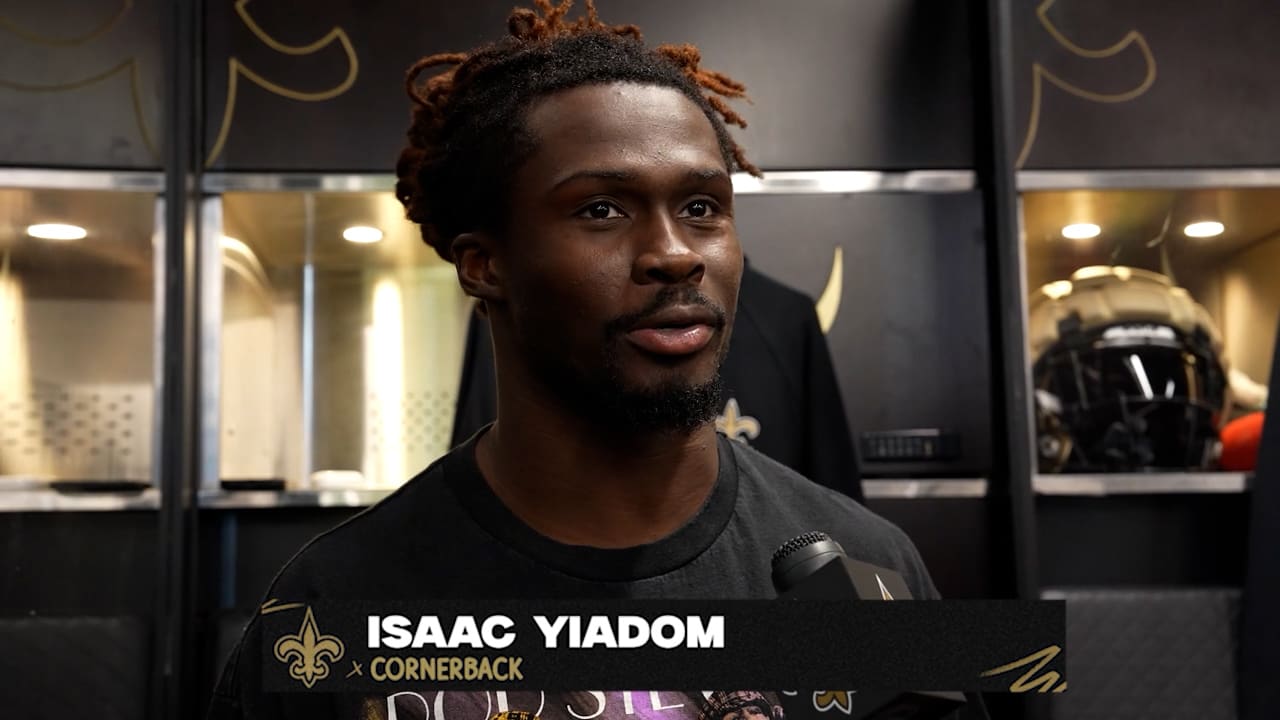 Isaac Yiadom talks deflection that led to interception, game against ...
