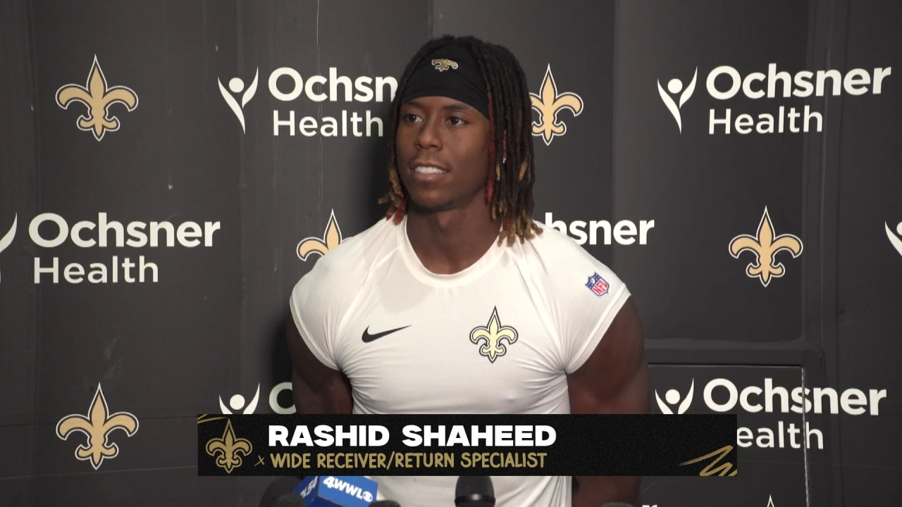 Rashid Shaheed talks Derek Carr, Chris Olave on Day 3 of Saints ...