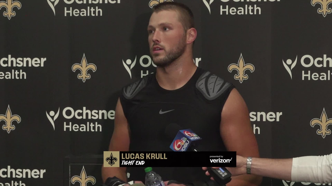 Saints Training Camp 2022 - Lucas Krull Media Availability 8/23/22