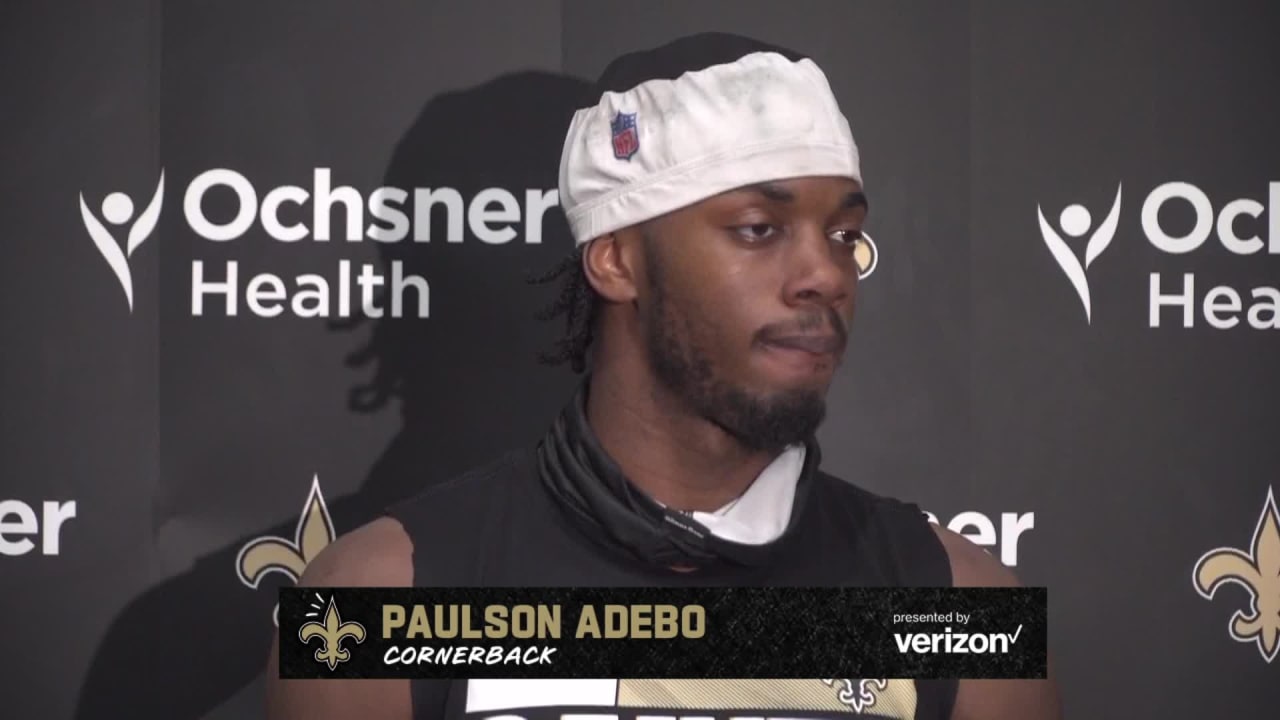 Paulson Adebo Cornerback New Orleans Saints Training Camp Interview 8 ...