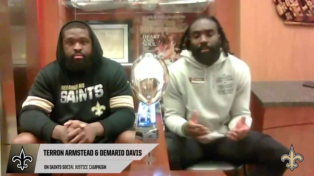 Terron Armstead and Demario Davis discuss launch of #SayHerName Initiative