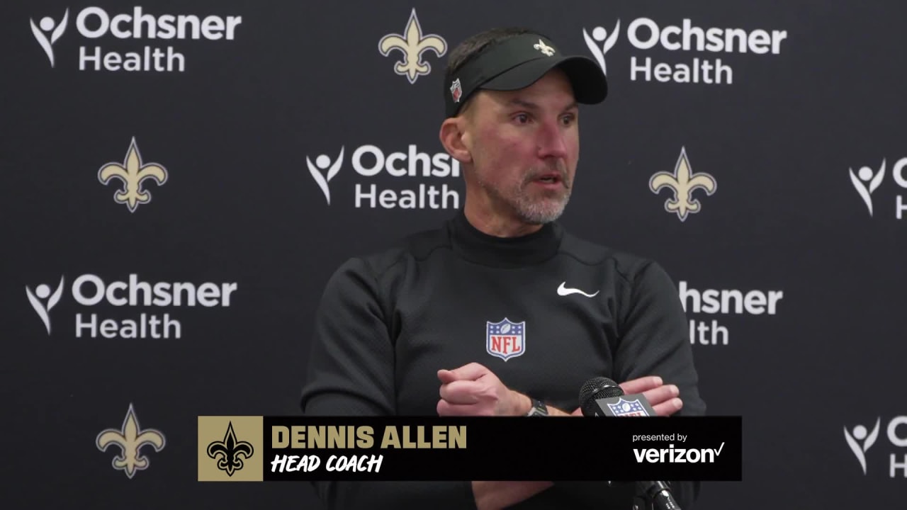 New Orleans Saints head coach Dennis Allen recaps win vs. Cleveland ...