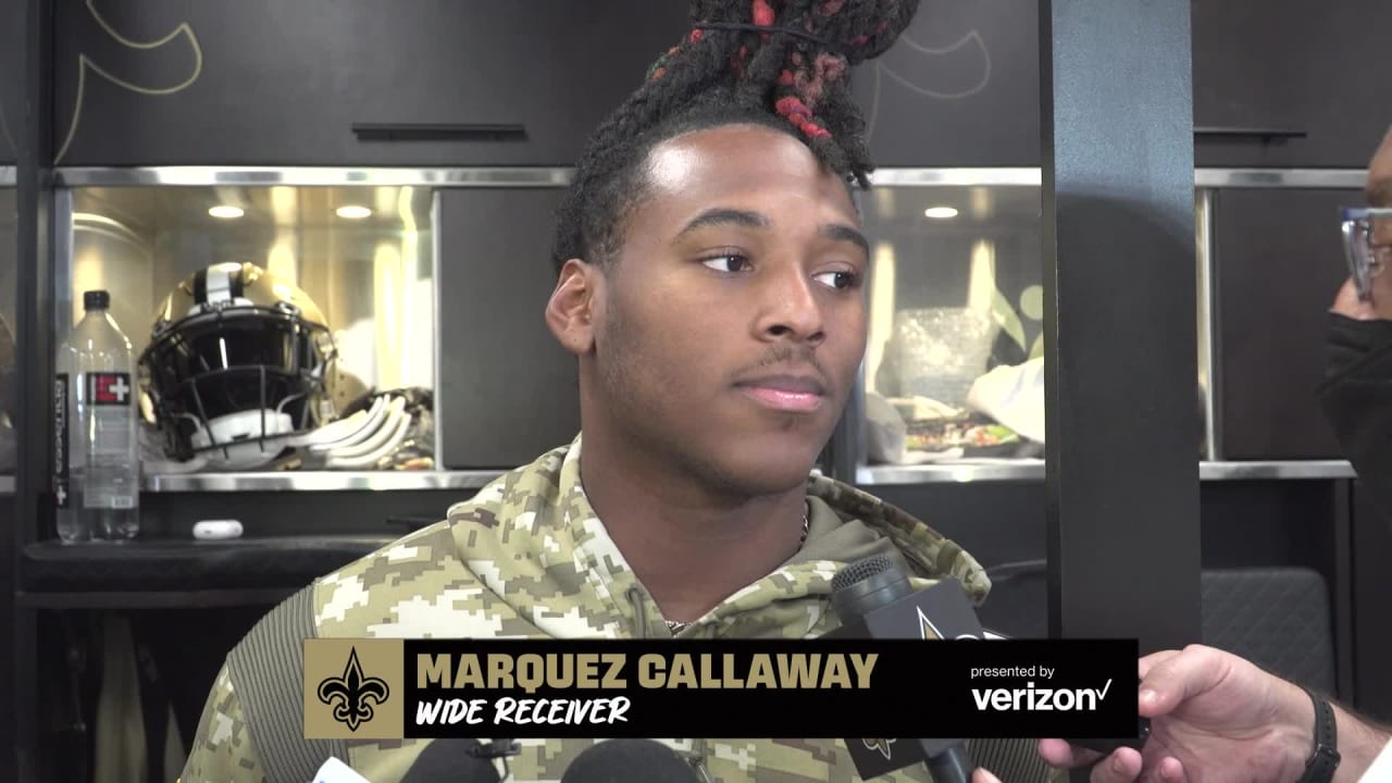 Saints wide receiver Marquez Callaway on Chris Olave, emphasis on fast ...