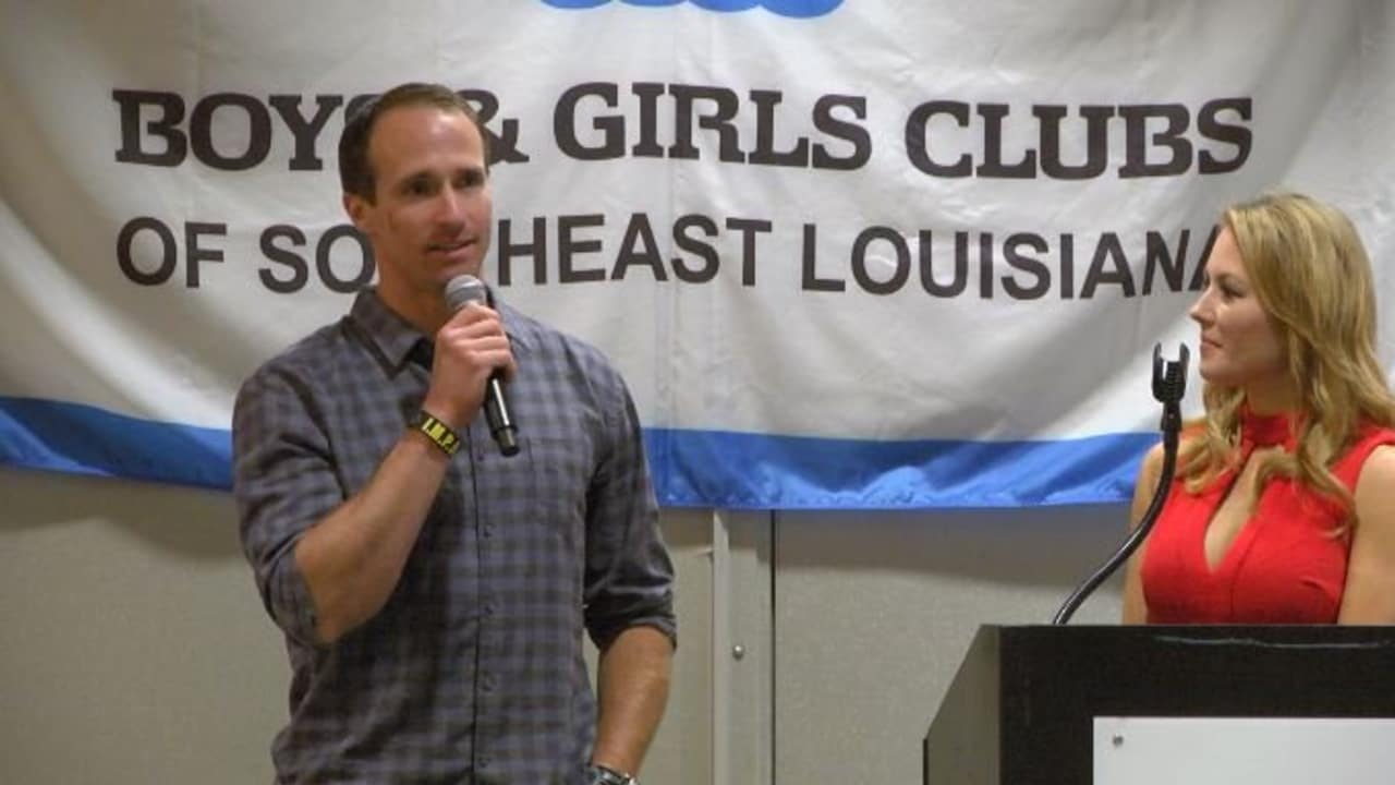 Drew Brees Q&A with Jen Hale at Boys and Girls Club Dinner