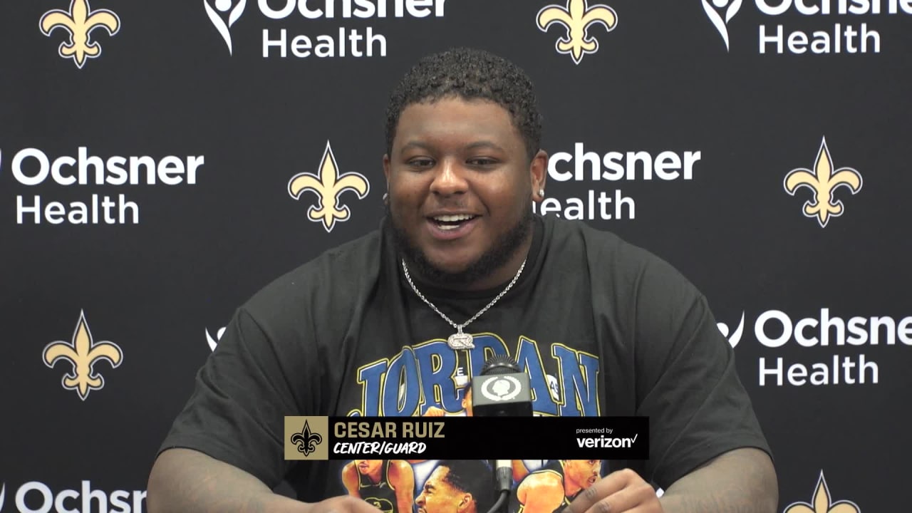 Saints Guard Cesar Ruiz talks on his offseason improvements 8/30/2022