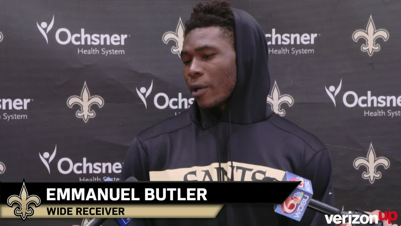 Emmanuel Butler media availability - 2019 Saints Training Camp - Sunday ...