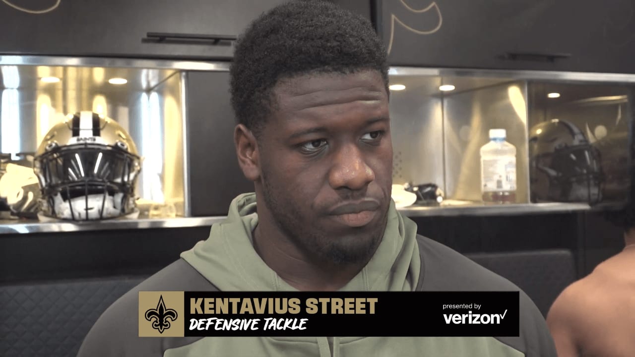 New Orleans Saints defensive tackle Kentavius Street on Los Angeles ...