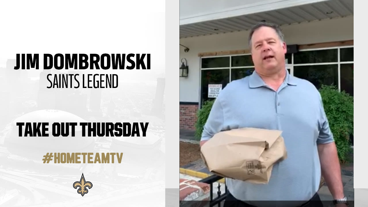 HomeTeamTV: Takeout Thursday with Saints Legend Jim Dombrowski, 5/7/20