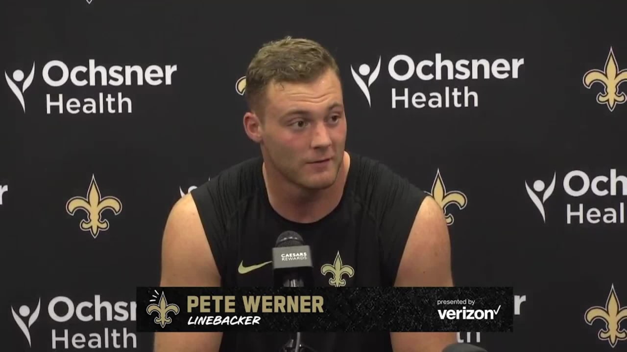 Saints LB Pete Werner talks first regular season NFL action 9/29/21