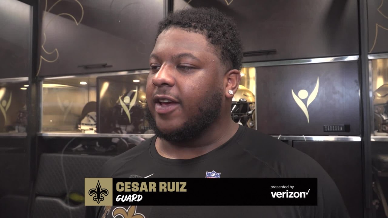 New Orleans Cesar Ruiz on confidence level, Saints run game 11/5/22