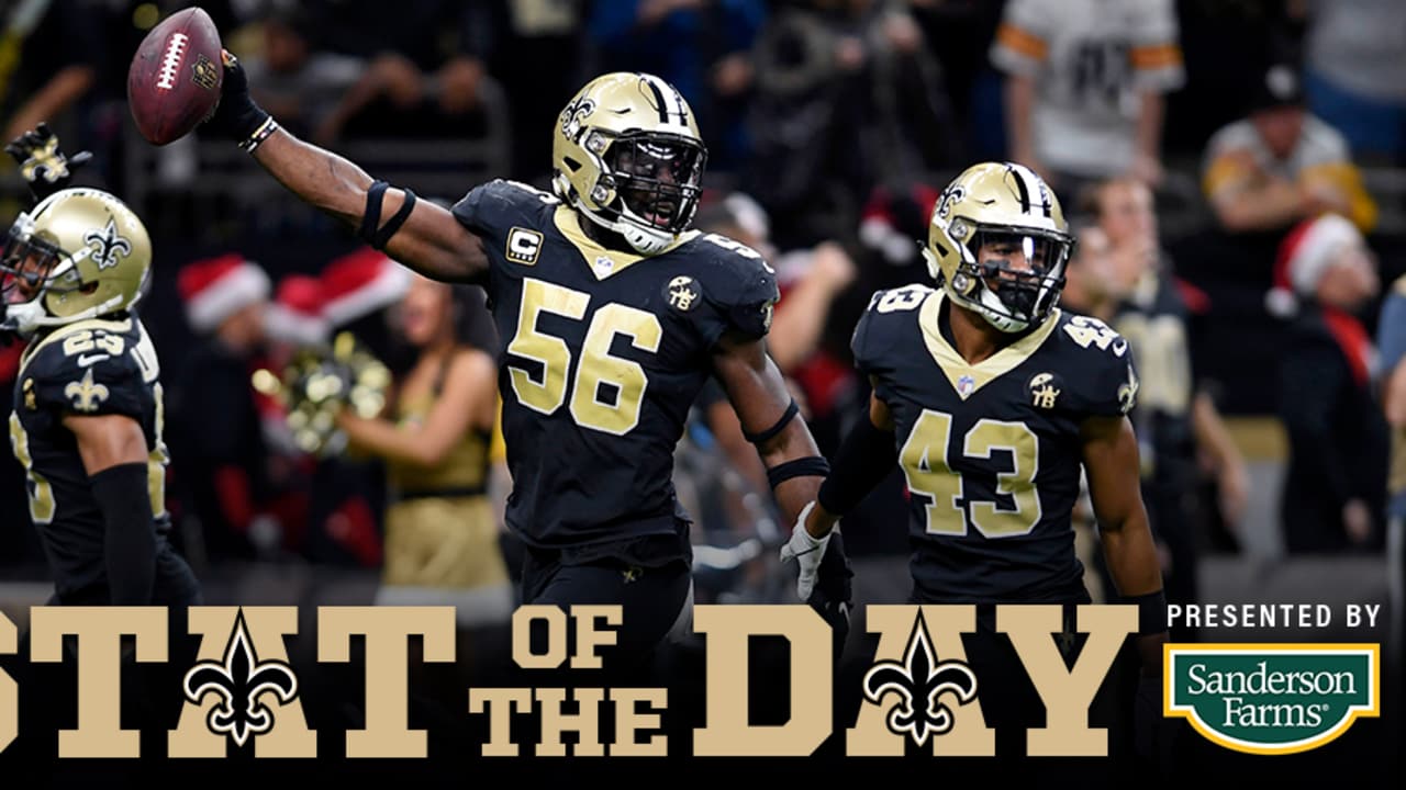 Saints Stat of the Day for Wednesday, Jan. 9 presented by Sanderson Farms