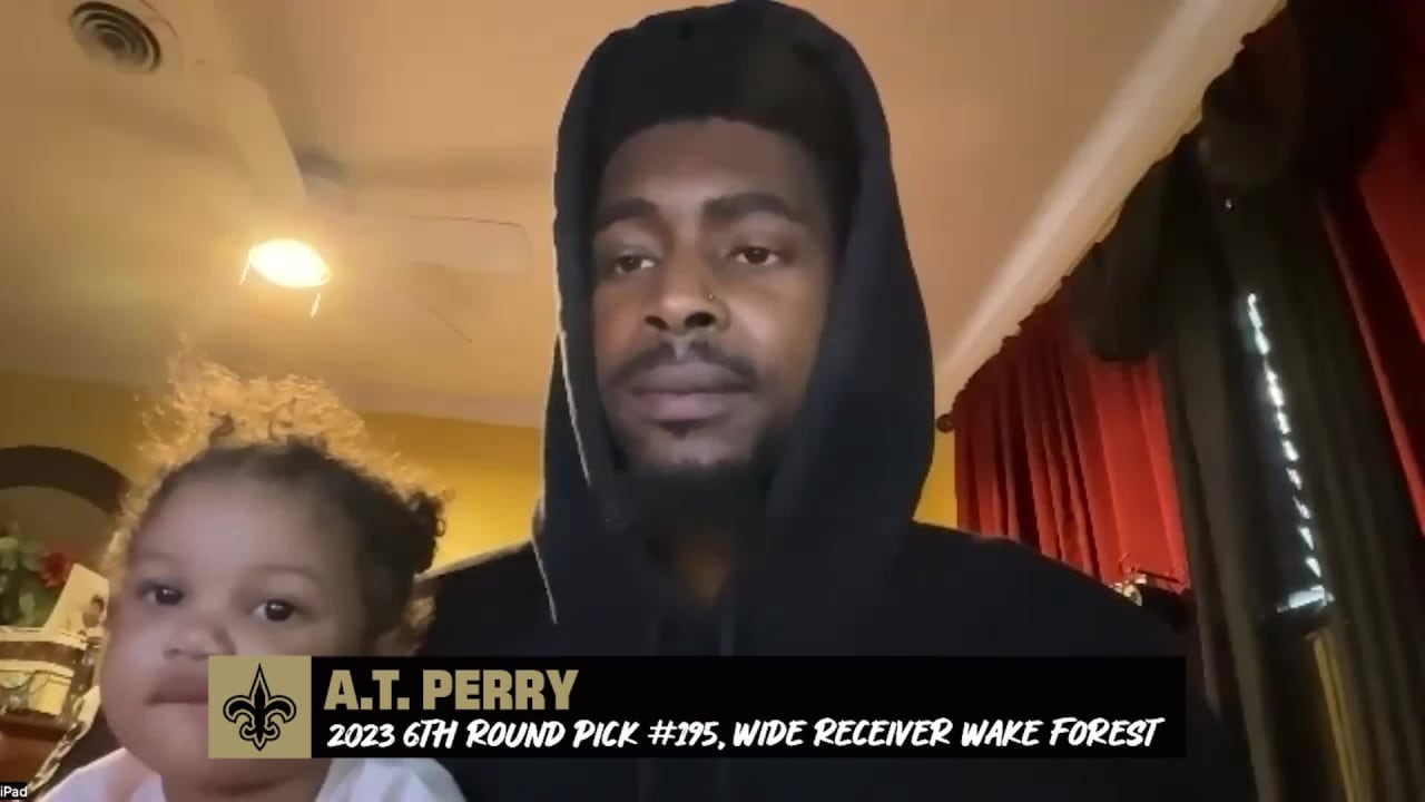 2023 NFL Draft: A.T. Perry's 1st Interview with Saints