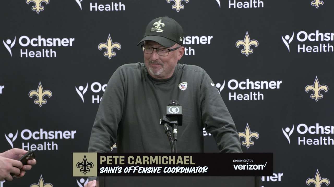 Pete Carmichael on Cleveland game, Taysom Hill | New Orleans Saints