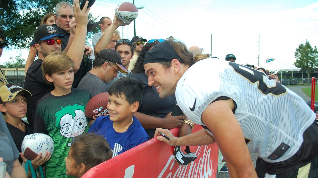Fans at Saints Training Camp presented by Verizon practice on August 22
