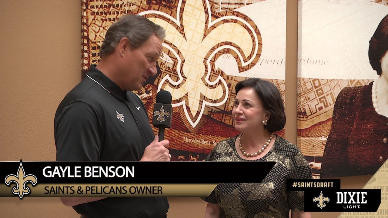 Gayle Benson on the 2018 NFL Draft