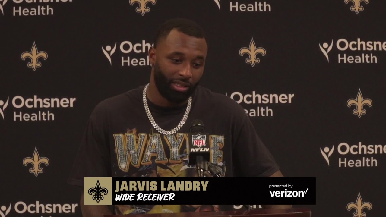 Saints Falcons 2022 Week 1 Postgame Interview - Jarvis Landry on huge catch in win at Atlanta