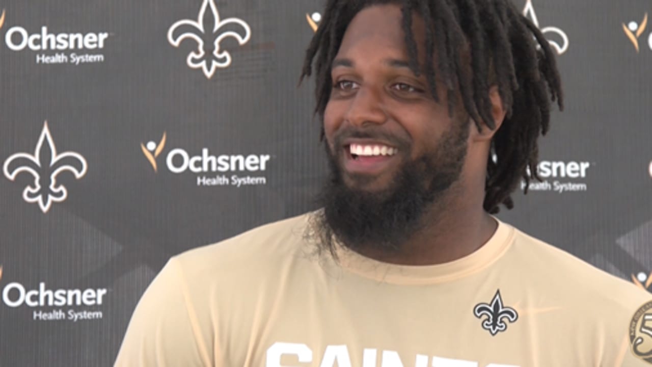 Cameron Jordan on Saturday's Saints practice