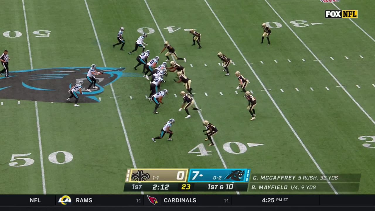 Justin Evans is heat-seeking missile on TFL vs. Shi Smith - Saints ...