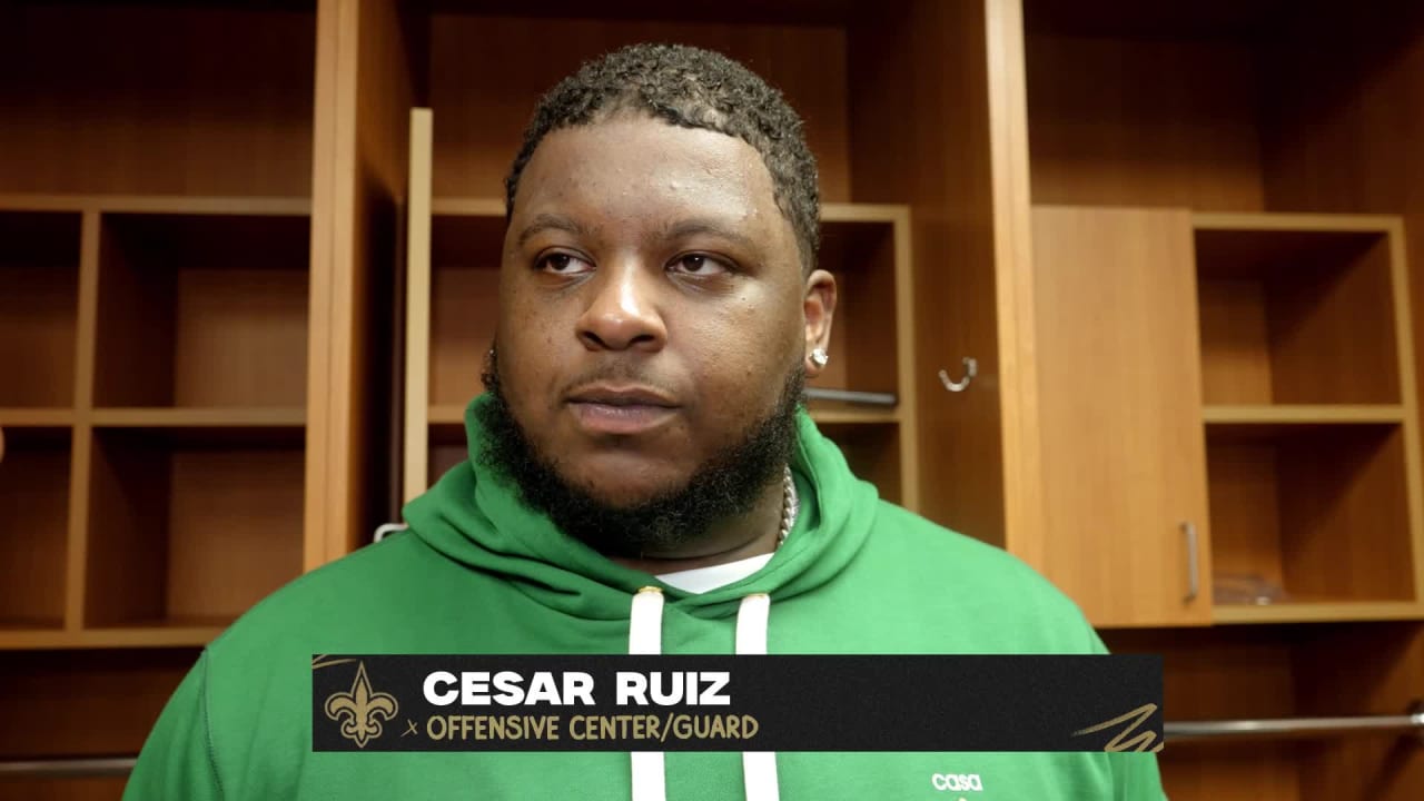 Cesar Ruiz | Saints-Jaguars Postgame Interview | 2023 NFL Week 7