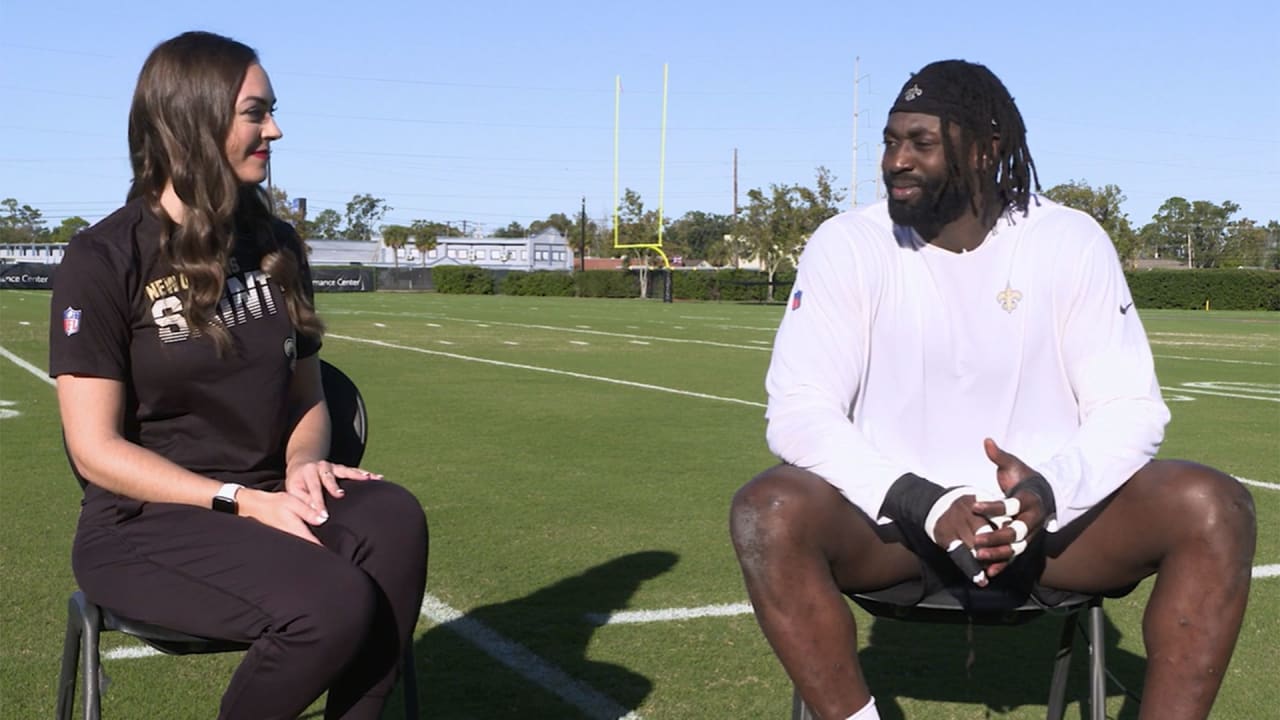 New Orleans Saints defensive end Tanoh Kpassagnon - 2022 Saints Player Spotlight