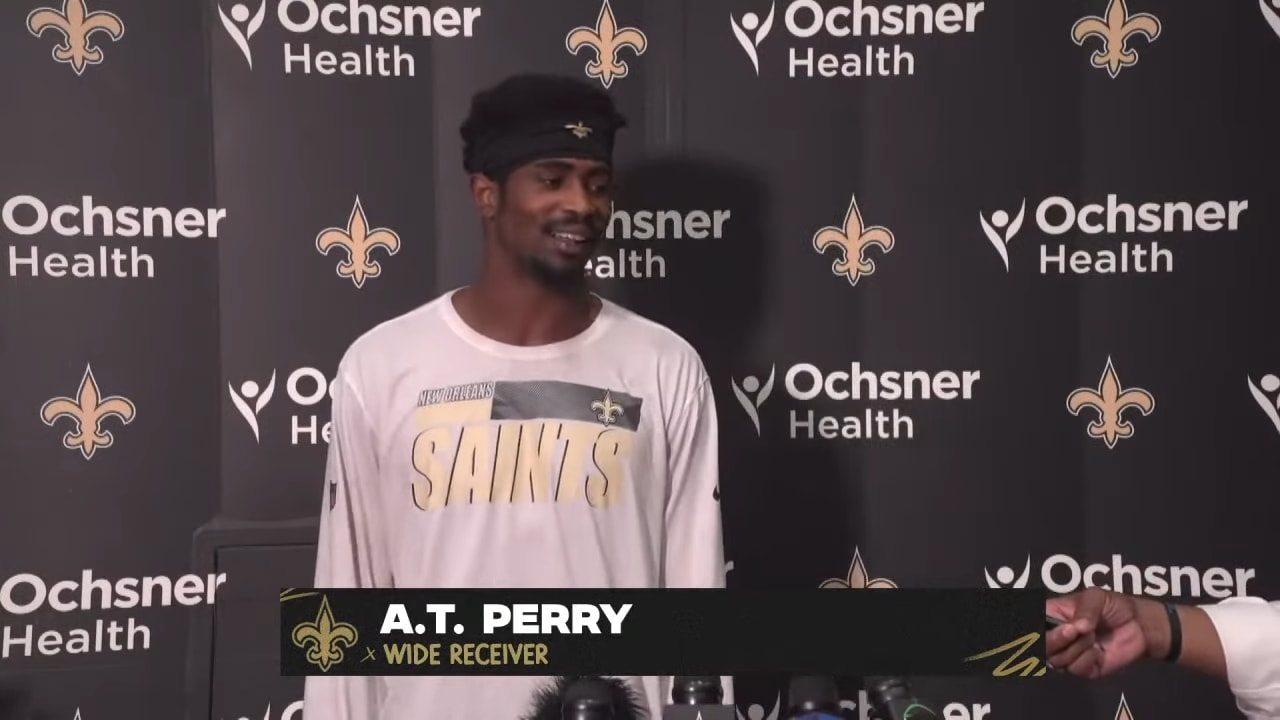 Training Camp: Saints WR A.T. Perry talks NFL Adjustments after ...