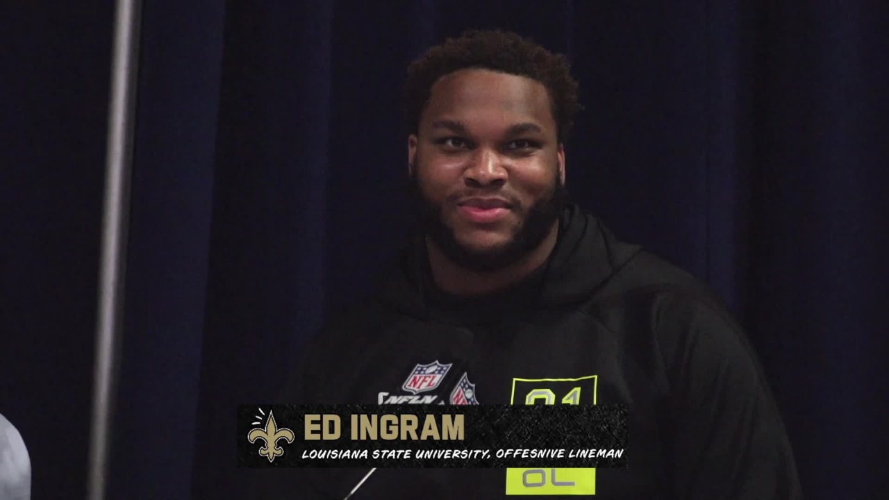 LSU offensive lineman Ed Ingram interview | 2022 NFL Scouting Combine