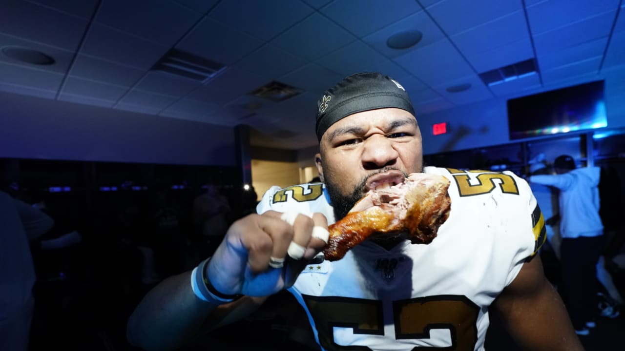 Photos: Saints Locker Room Celebration | Saints-Falcons Week 13 2019
