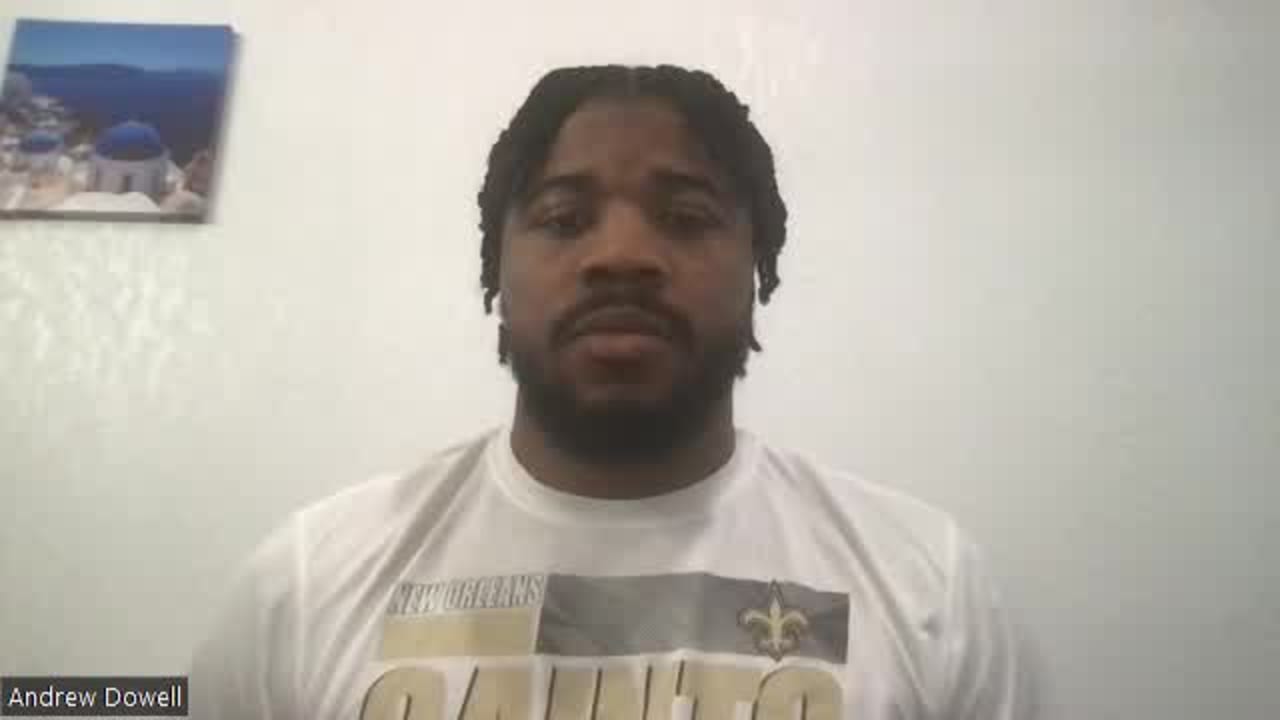 Saints LB Andrew Dowell on re-signing with New Orleans